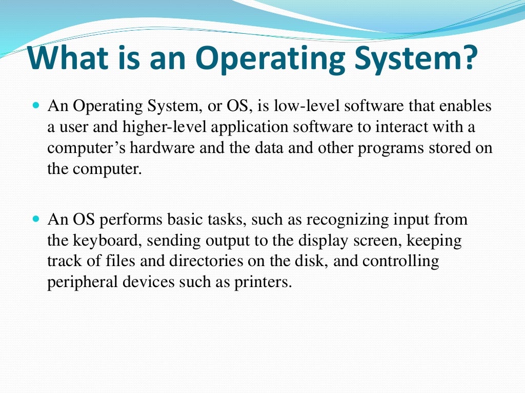 Operating system ppt