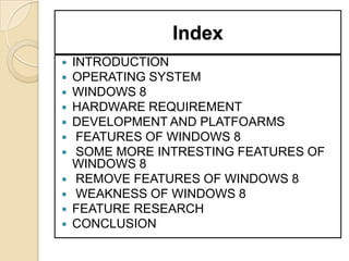 Operating system presentation | PPTX