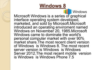 Operating system presentation | PPTX