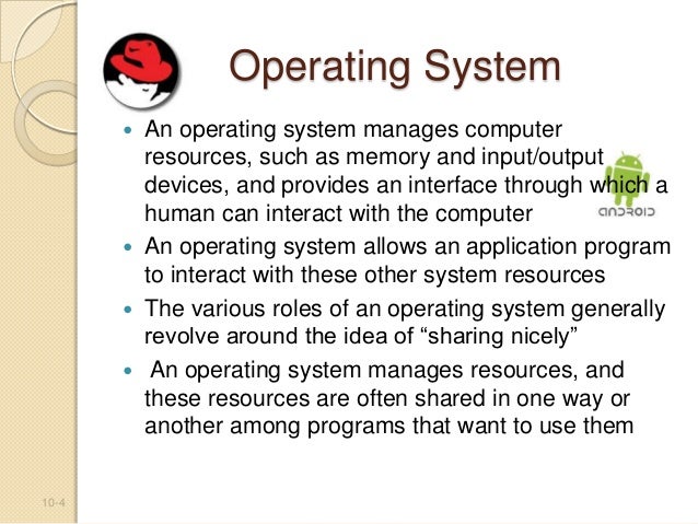 Operating system presentation