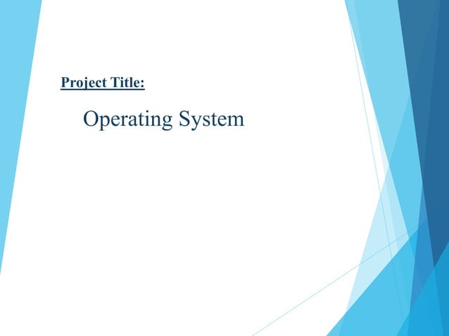 Operating System Presentation Pptx Computing Technology And Computing