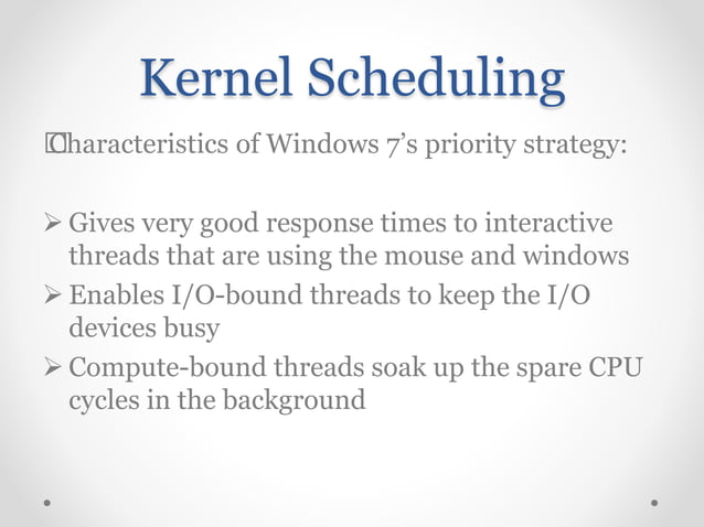 Windows 7 Architecture | PPTX | Operating Systems | Computer Software ...