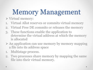 Windows 7 Architecture | PPTX | Operating Systems | Computer Software and Applications