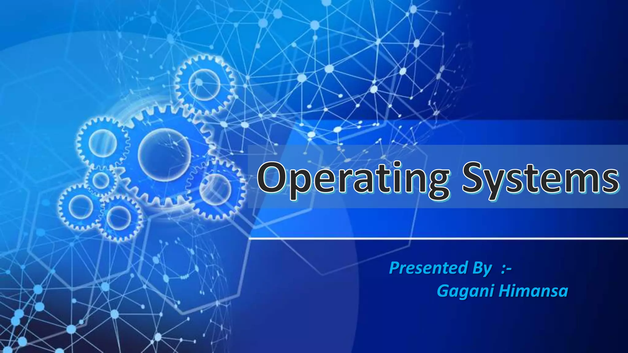 Operating System Presentation Pptx Operating Systems Computer Software And Applications