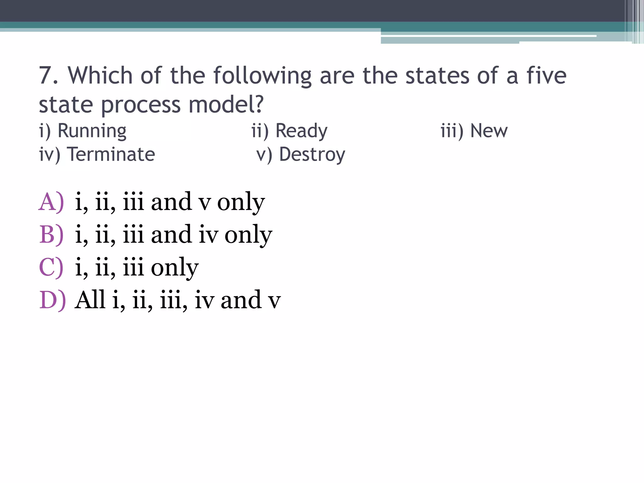Operating system quiz | PPTX