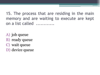 Operating system quiz | PPTX