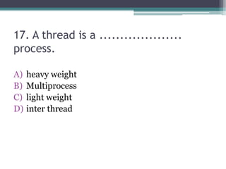 Operating system quiz | PPTX