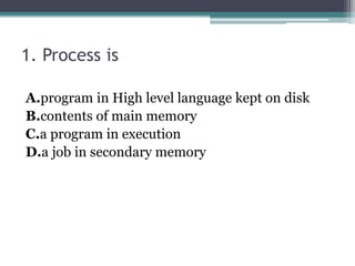 Operating system quiz | PPTX
