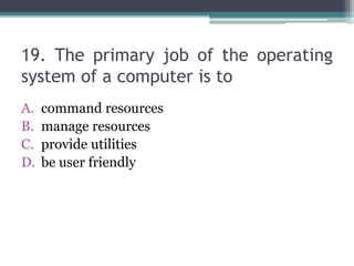 Operating system quiz | PPTX