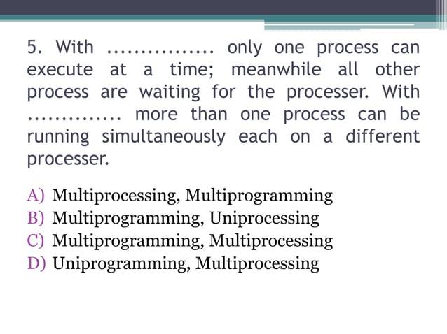 Operating system quiz | PPTX | Operating Systems | Computer Software ...
