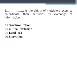 Operating system quiz | PPTX