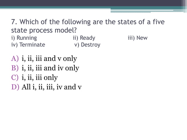 Operating system quiz | PPTX | Operating Systems | Computer Software and Applications