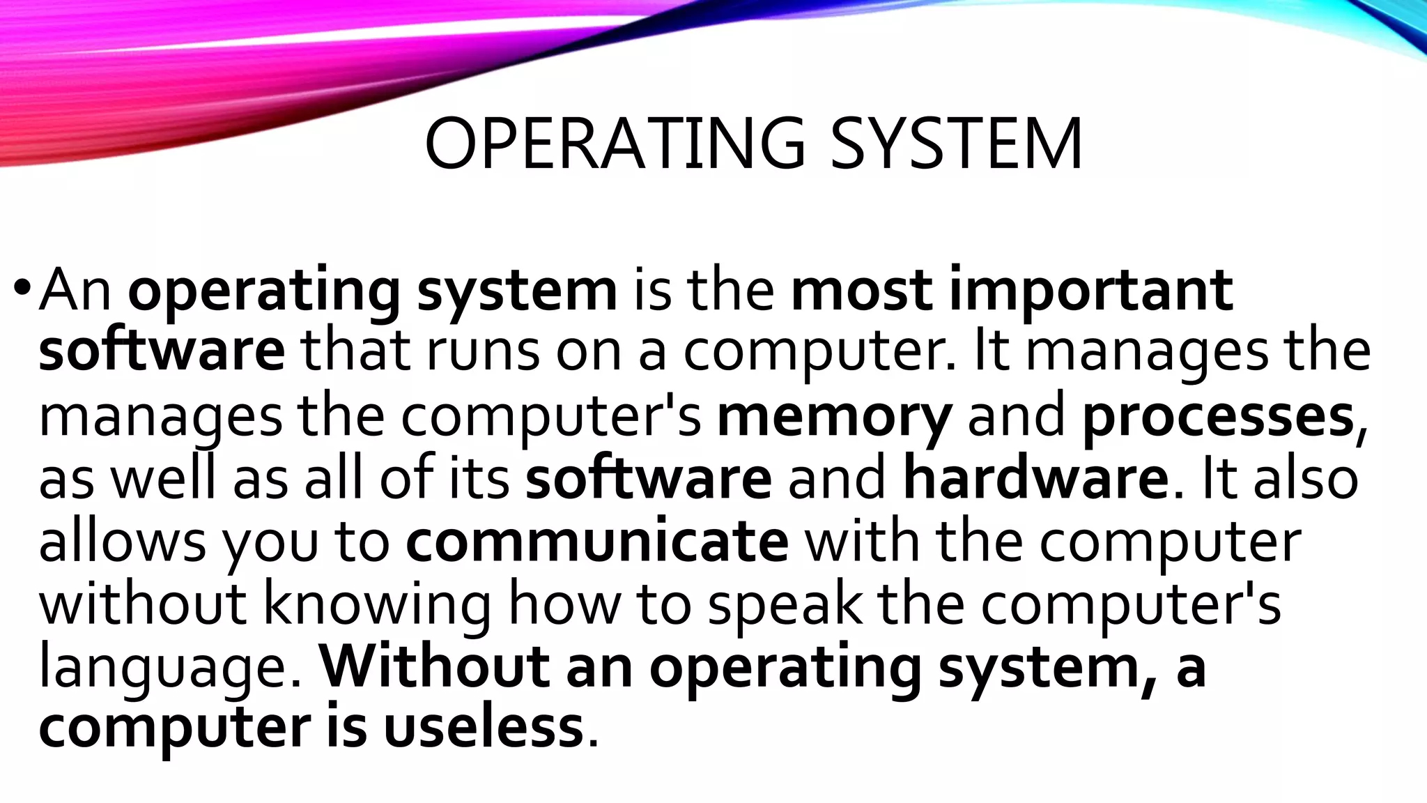 Operating system report | PPTX