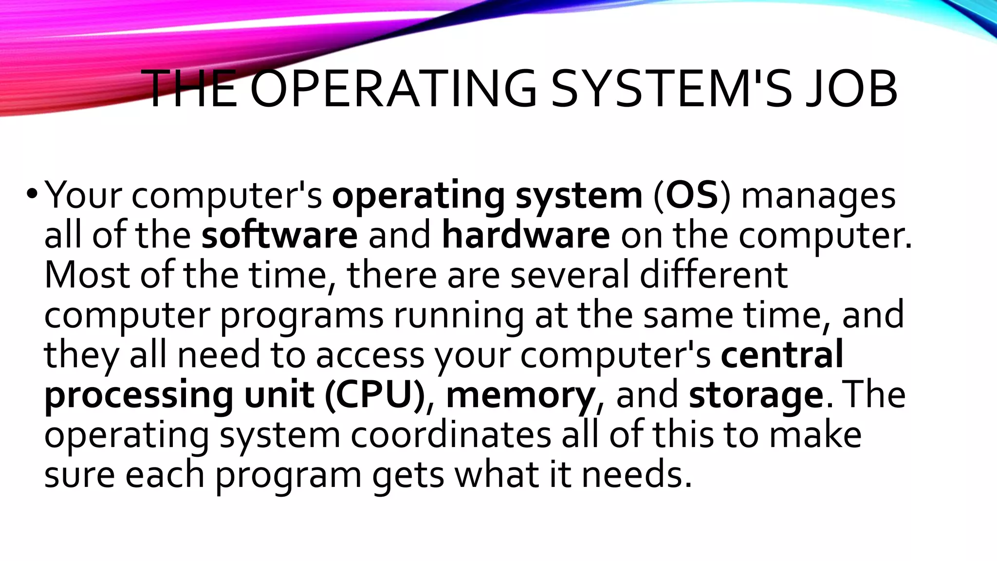 Operating system report | PPTX