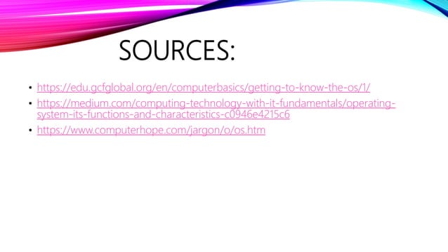 Operating system report | PPTX | Operating Systems | Computer Software ...