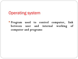 lecture:Operating Syste Ms | PPT