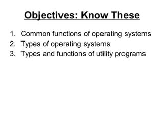 Operating Systems | PPT