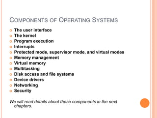 Operating systems Overview | PPTX