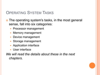 Operating systems Overview | PPTX