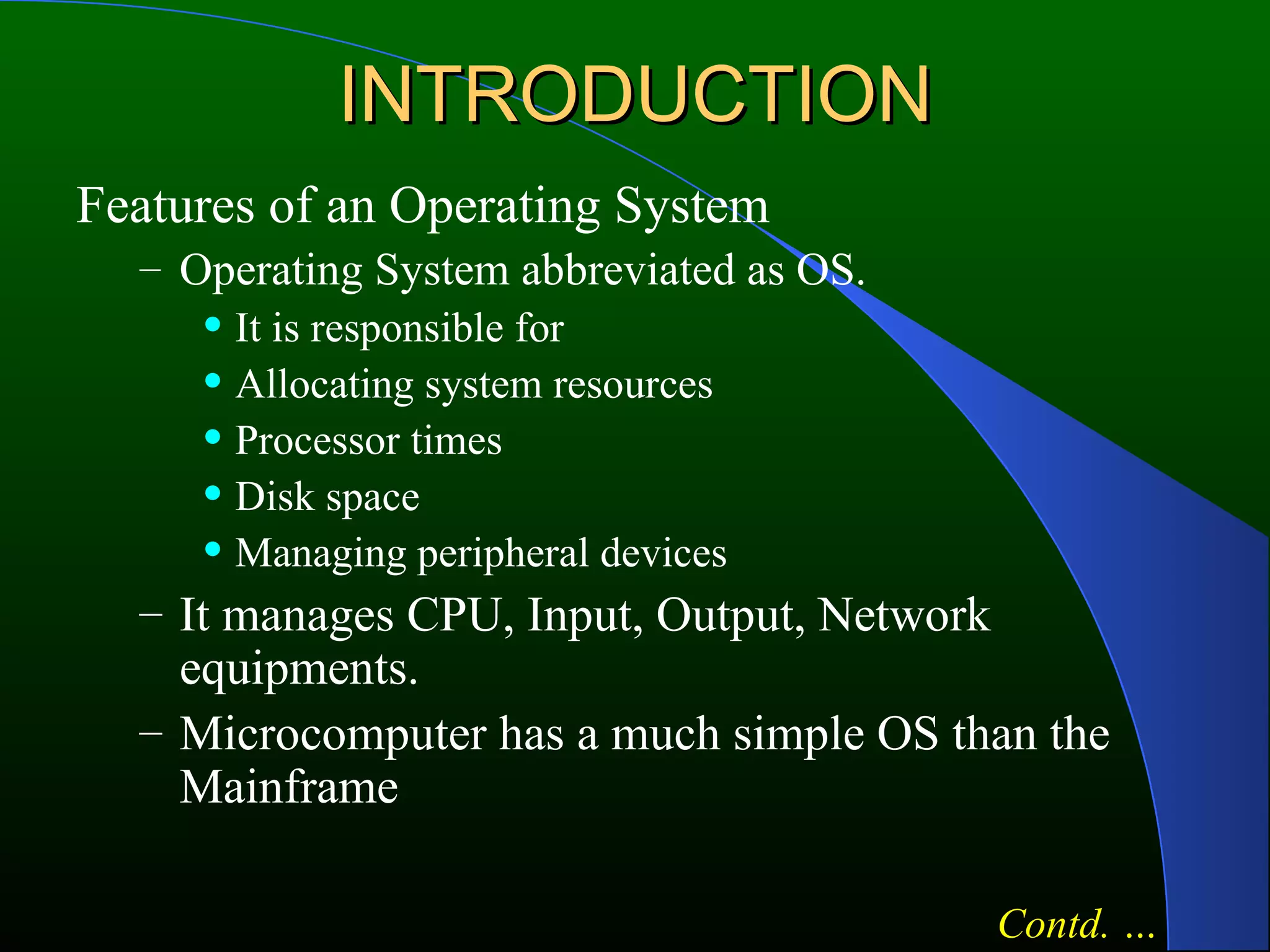 Operating systems | PPT | Computing | Technology & Computing