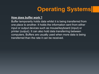 Operating systems | PPTX