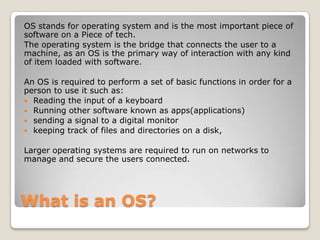 Operating systems | PPT