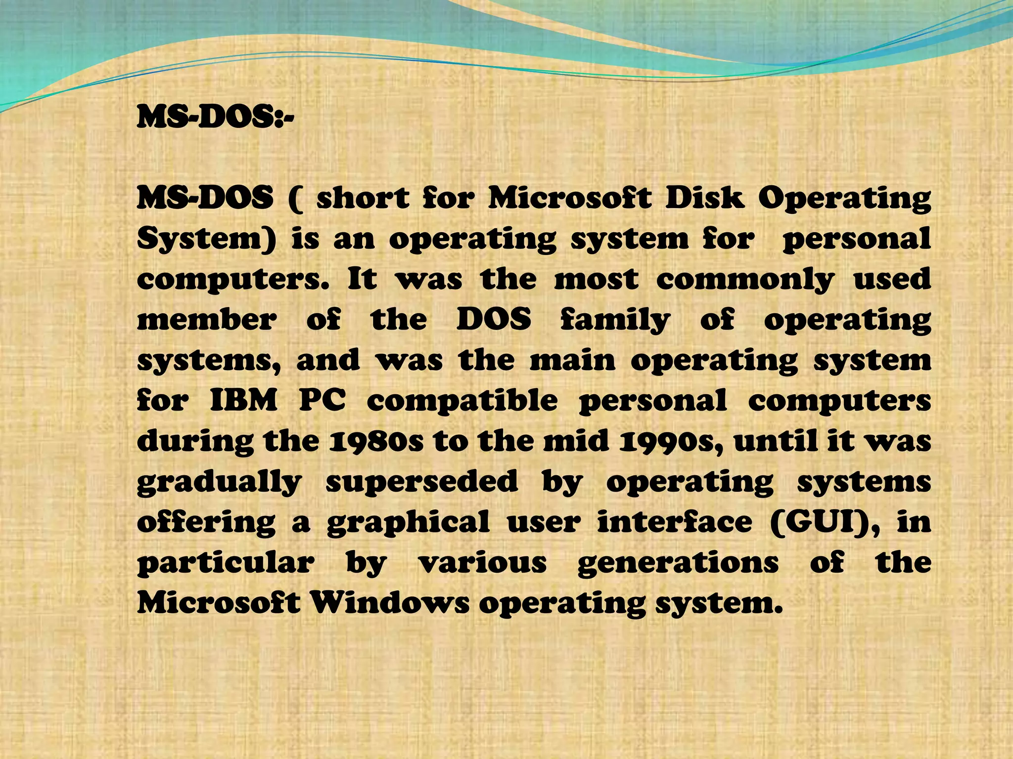 Operating systems | PPTX