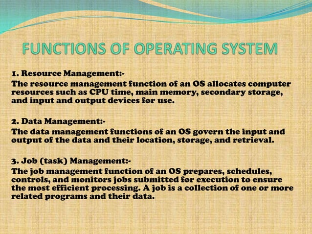 Operating systems | PPT