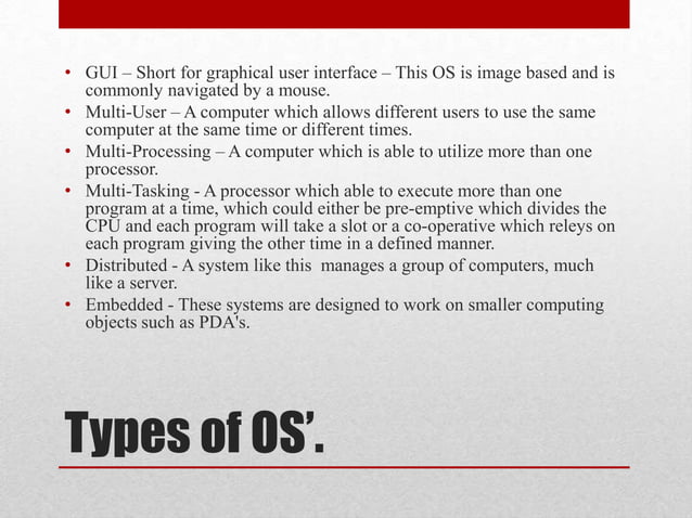 Operating systems | PPT