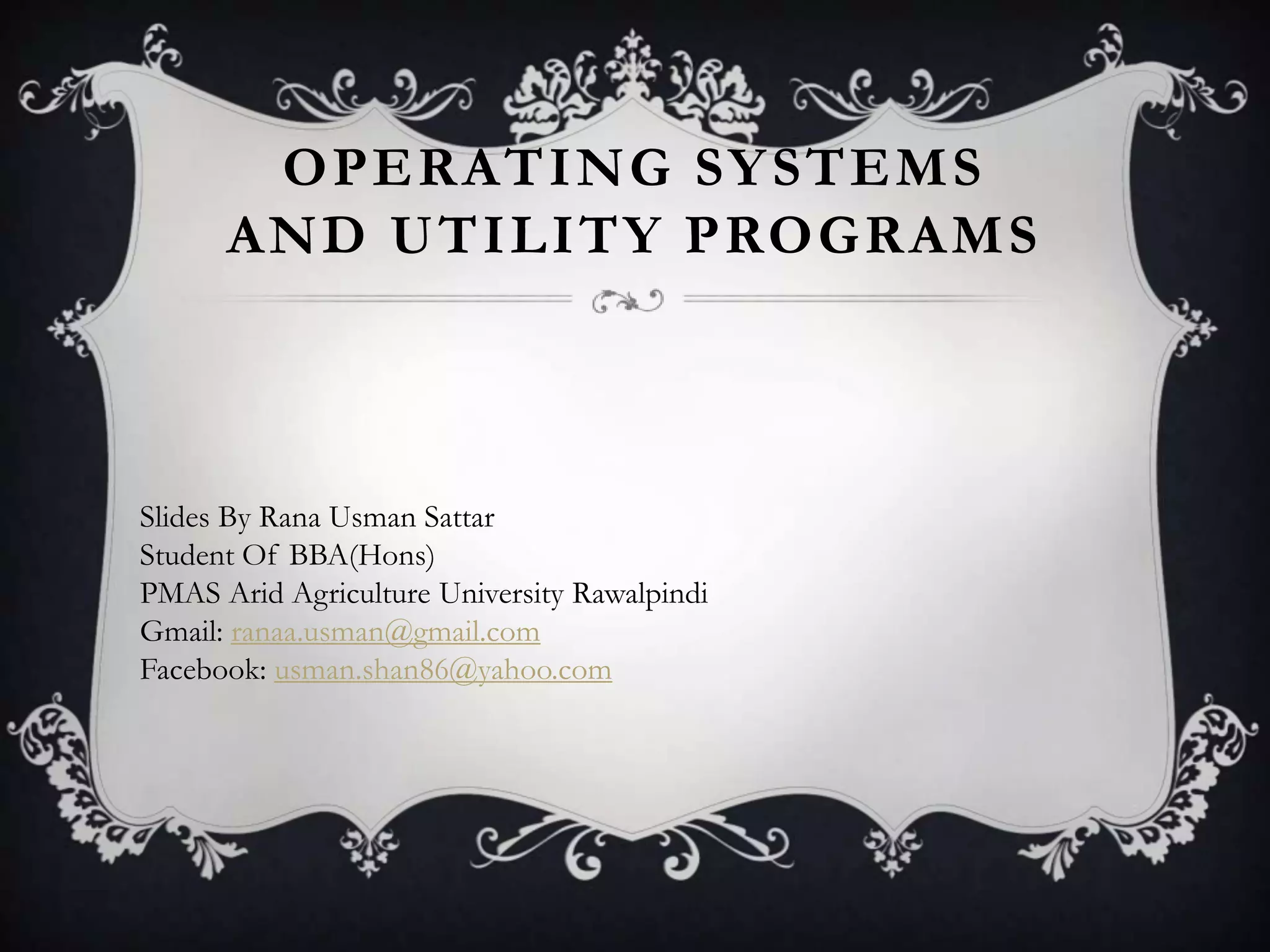 Operating systems | PPT