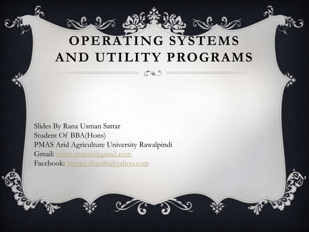 Operating systems | PPT