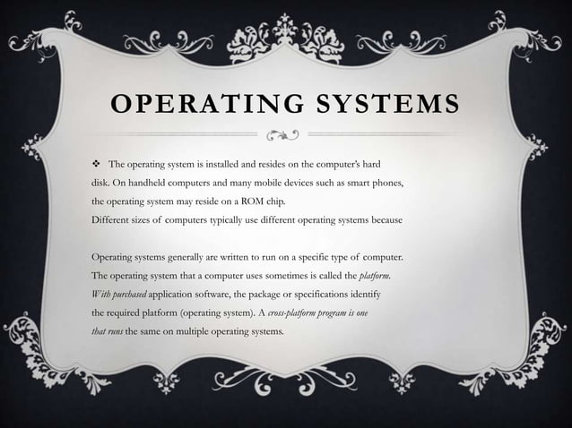 Operating systems | PPT