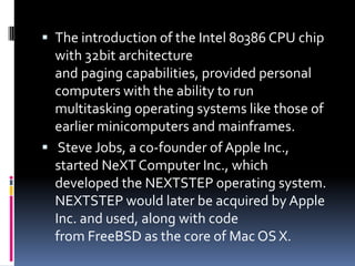 Operating systems | PPTX | Operating Systems | Computer Software and ...
