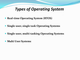 Operating Systems | PPT