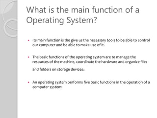 Operating systems | PPT