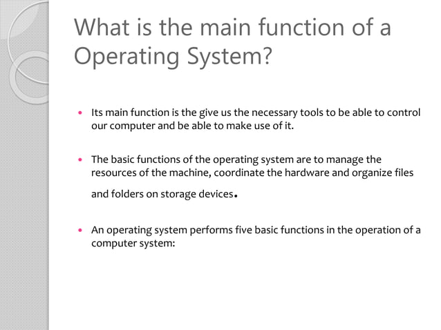 Operating systems | PPT