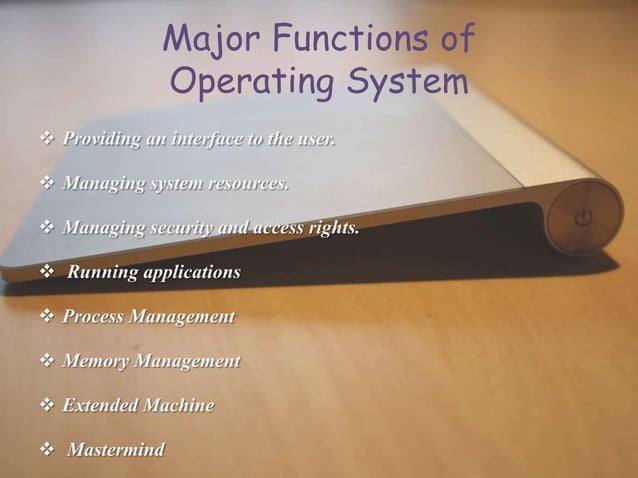 Functions Of Operating Systems | PPT | Free Download