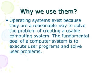Operating systems | PPT