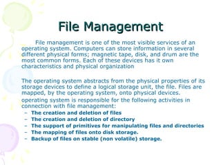 Operating systems | PPT