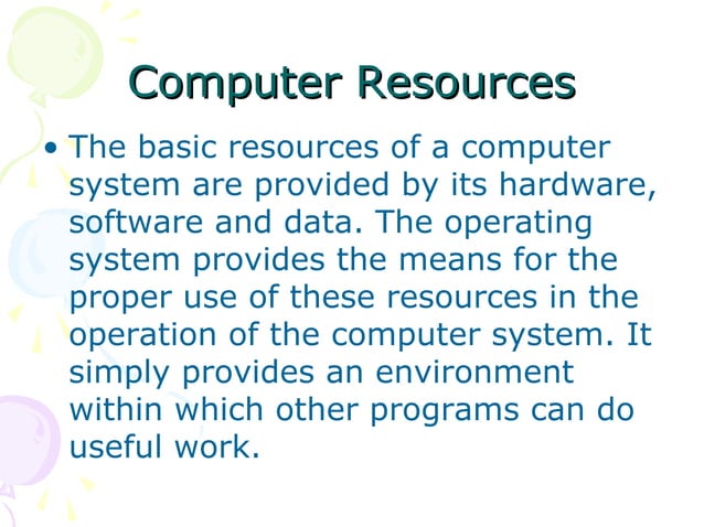 Operating systems | PPT