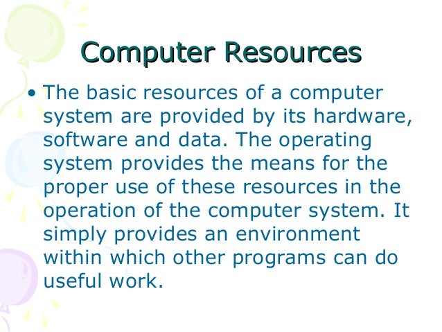 Operating systems