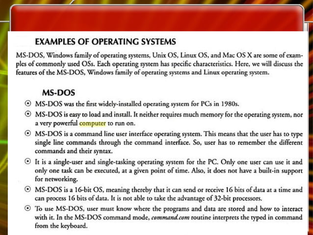 Operating systems | PPT