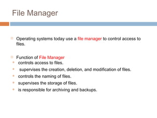 Operating systems | PPT