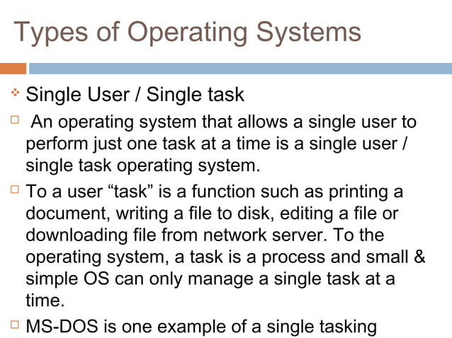 Operating systems | PPT