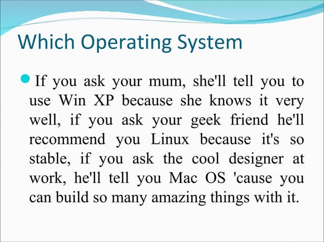Operating Systems | PPT