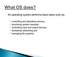 Operating systems | PPT