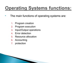Operating systems | PPT | Free Download