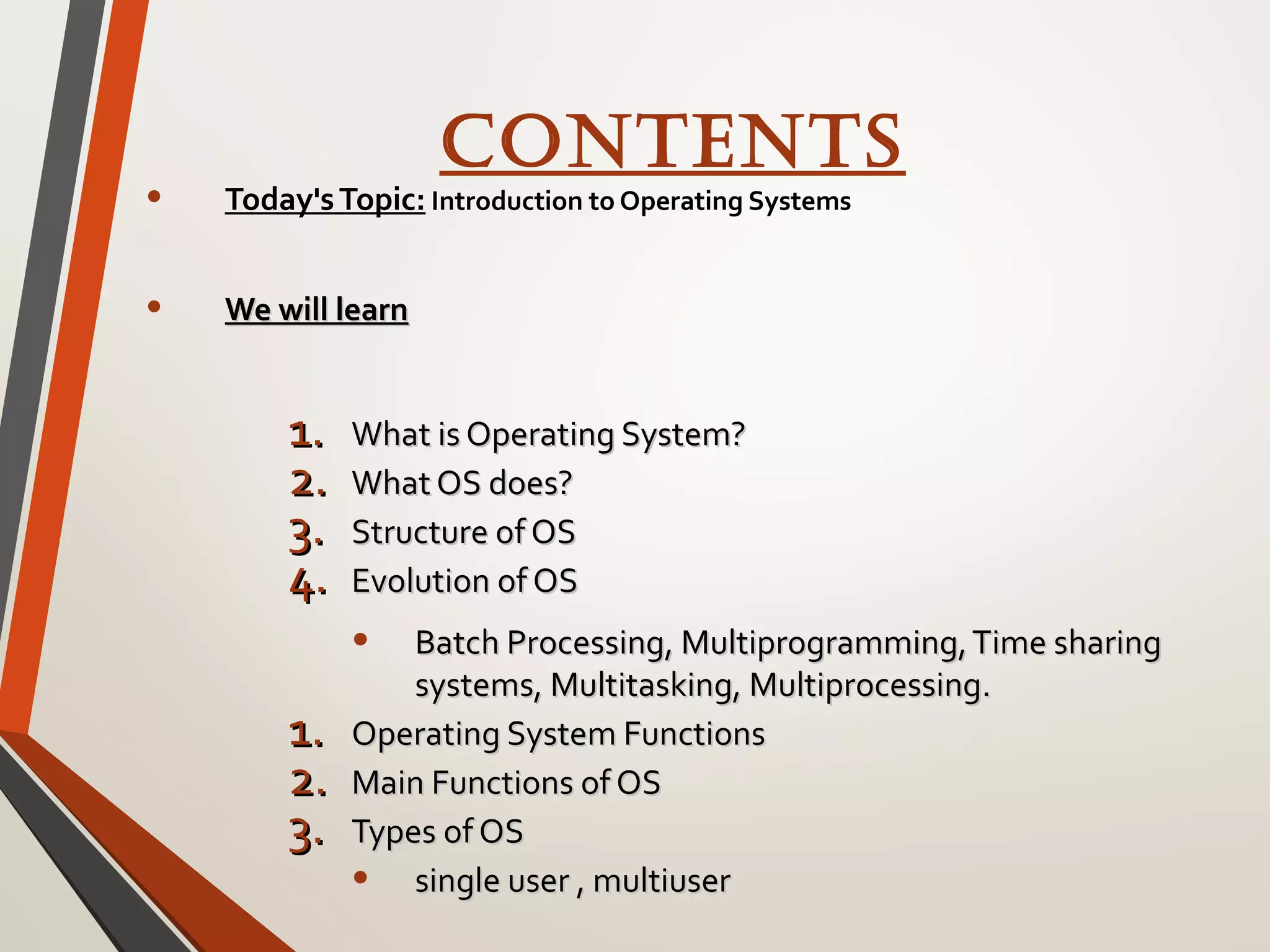 Operating Systems Ppt Operating Systems Computer Software And Applications