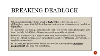 dining philosophers problem using montiors | PPTX | Operating Systems ...