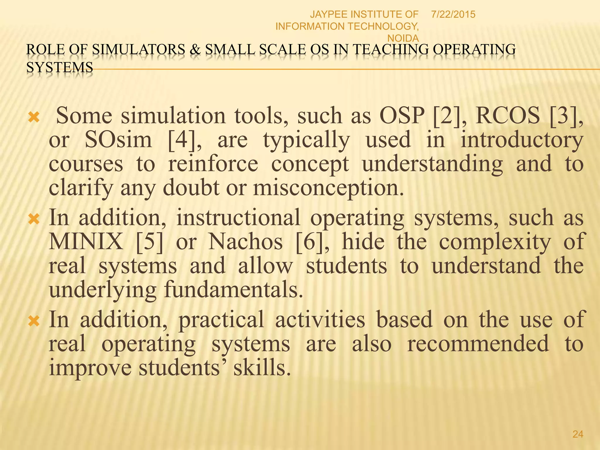 Operating systems | PPTX